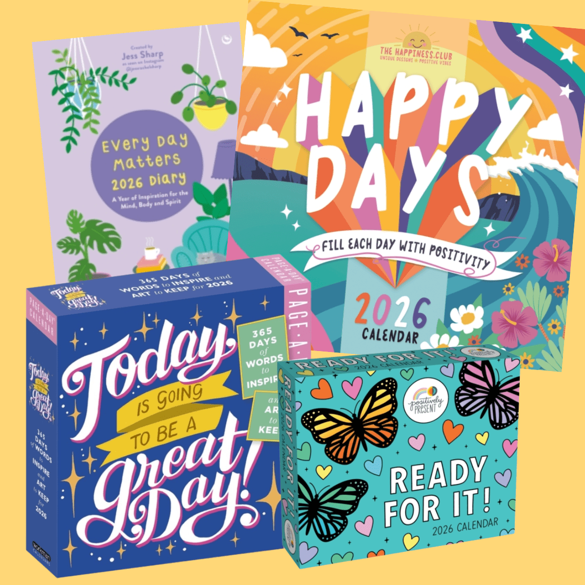 11 Happy & Positive Calendars & Diaries for 2026 ★ Free gift with your ...