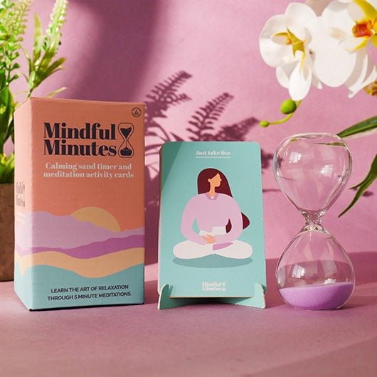 Mindful Minutes - Sand Timer and Meditation Activity Cards – Spiffy ...