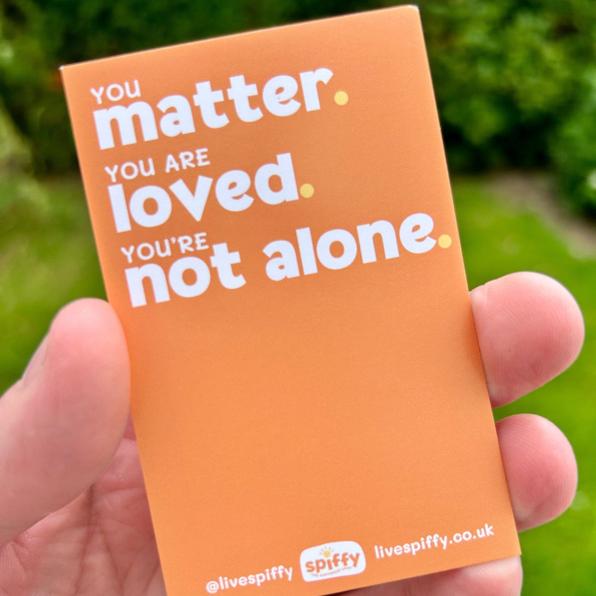 Mental Health Helpline Cards (Bundle of 25) - Spiffy - The Happiness Shop