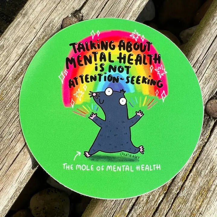 Mental Health Mole Vinyl Sticker - Spiffy - The Happiness Shop